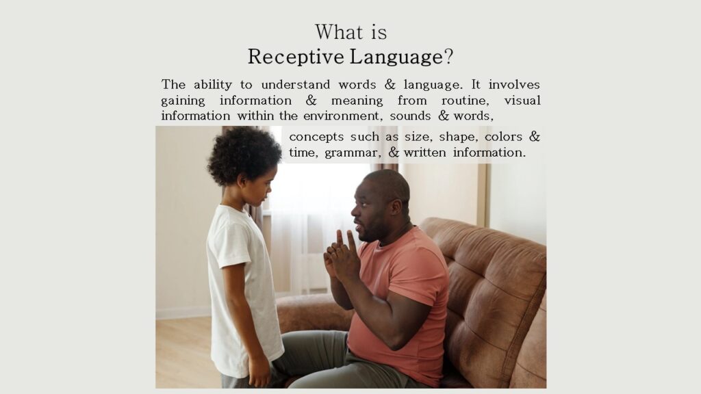 What is Receptive Language? - Speechcenter, LLC.