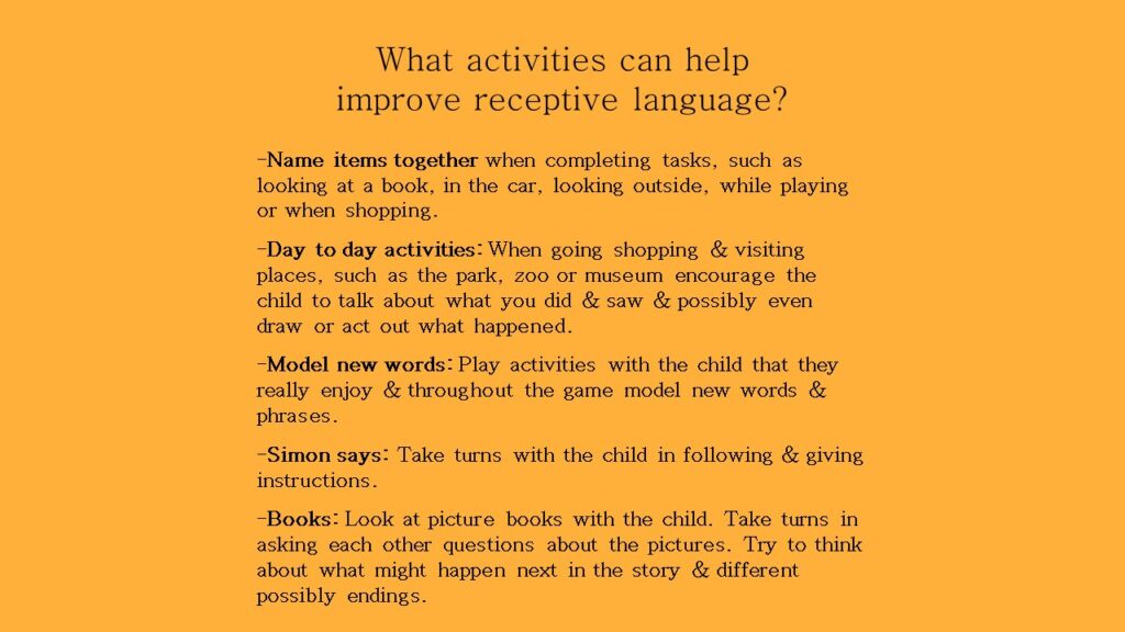 What is Receptive Language? - Speechcenter, LLC.