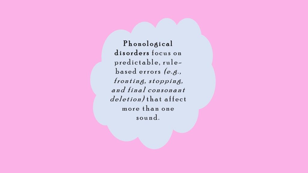 Functional Speech Sound Disorders - Speechcenter, LLC.